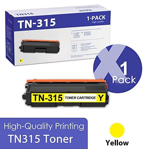 HIYOTA Compatible TN-315 TN315 Yellow High Yield Toner Cartridge Replacement for Brother TN315 HL-4150CDN 4140CW 4570CDW 4570CDWT MFC-9640CDN 9650CDW 9970CDW Printers | TN 315 1PK