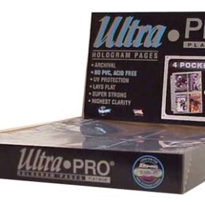 Ultra Pro 4-Pocket Platinum Page with 3-1/2" X 5-1/4" Pockets 100 ct.