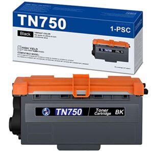 alumuink tn750 high yield toner cartridge, replacement for brother tn-750 for hl-5470dw hl-5450dn hl-6180dw dcp-8510dn dcp-8155dn mfc-8710dw mfc-8910dw mfc-8950dw toner printer (black, 1-pack)