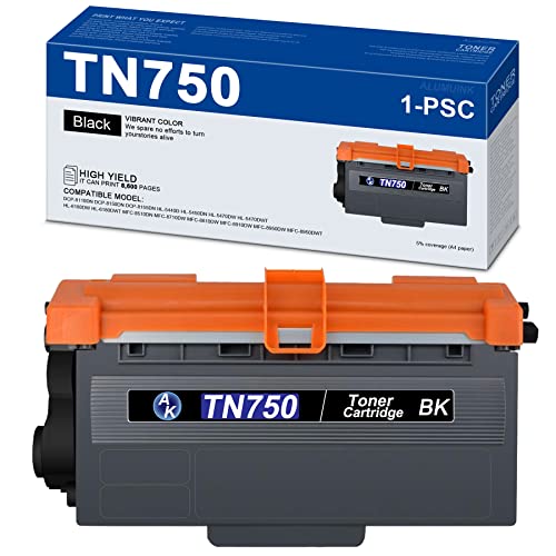 ALUMUINK TN750 High Yield Toner Cartridge, Replacement for Brother TN-750 for HL-5470DW HL-5450DN HL-6180DW DCP-8510DN DCP-8155DN MFC-8710DW MFC-8910DW MFC-8950DW Toner Printer (Black, 1-Pack)