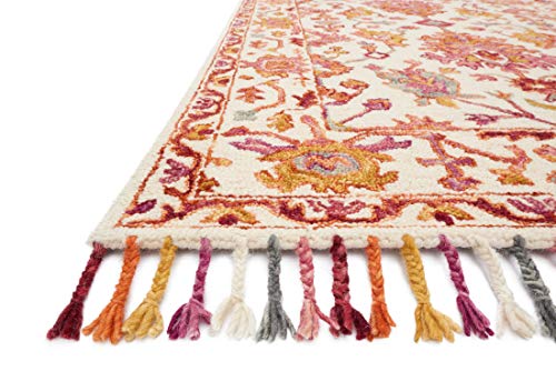 Loloi Rugs, Zharah Collection - Berry Area Rug, 5' x 7'6"