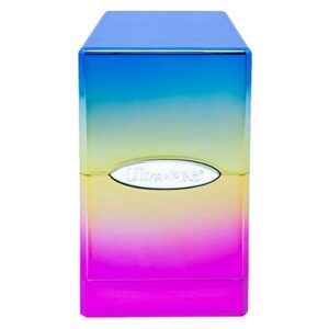 ultra pro satin tower deck box hi-gloss rainbow