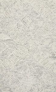 loloi ii ziva collection zv-05 sky, contemporary 7′-9″ x 9′-9″ area rug