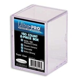 Ultra Pro 81147 2-Piece 150 Count Clear Card Storage Box