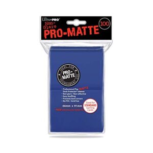 ultra pro pro-matte standard deck protectors, pack of 100, blue