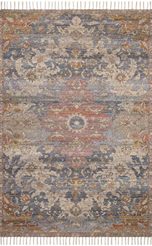 Justina Blakeney x Loloi Cornelia Collection COR-06 Denim / Multi Transitional 7'-9" x 9'-9" Area Rug