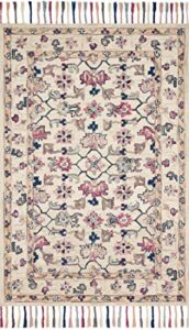 loloi ii elka collection elk-02 ivory/multi, transitional 7′-9″ x 9′-9″ area rug