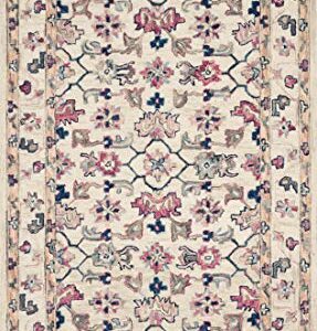 Loloi II Elka Collection ELK-02 Ivory/Multi, Transitional 7'-9" x 9'-9" Area Rug