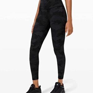 Lululemon Athletica Wunder Train Hi-Rise Tight 25inch (Black Camo, 0)