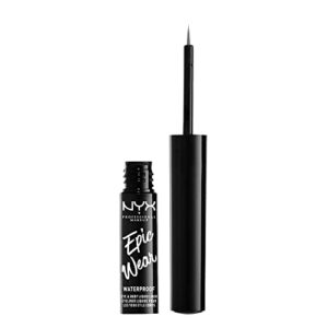 NYX PROFESSIONAL MAKEUP Epic Wear Metallic Liquid Liner, Long-Lasting Waterproof Eyeliner - Gun Metal