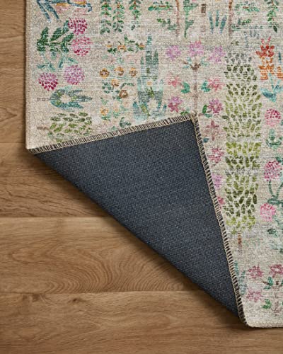 Loloi Rifle Paper Co. x Maison Collection MAO-07 Traditional, Khaki 5'-0" x 7'-6" Area Rug