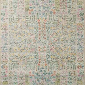 Loloi Rifle Paper Co. x Maison Collection MAO-07 Traditional, Khaki 5'-0" x 7'-6" Area Rug