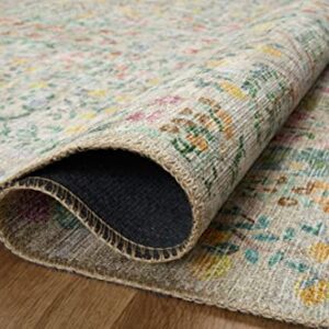 Loloi Rifle Paper Co. x Maison Collection MAO-07 Traditional, Khaki 5'-0" x 7'-6" Area Rug