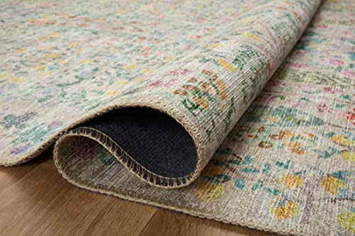 Loloi Rifle Paper Co. x Maison Collection MAO-07 Traditional, Khaki 5'-0" x 7'-6" Area Rug