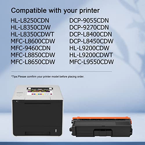 HUIAYA TN331 TN-331M Magenta Compatible TN331M Toner Cartridge Replacement for Brother MFC-L8850CDW L9550CDW DCP-9050CDN 9055CDN 9270CDN L8400CDN L8450CDW Printer, 2-Pack TN331 Toner Cartridge