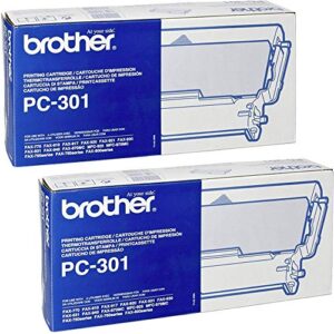 brother : pc301 fax thermal print ribbon cartridge, black -:- sold as 2 packs of – 1 – / – total of 2 each