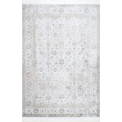 nuLOOM Elyse Vintage Floral Area Rug, 5' x 8', Ivory