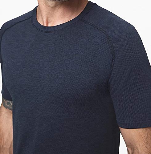 LULULEMON Men's Metal Vent Tech Short Sleeve Crew T-Shirt (True Navy, XS)