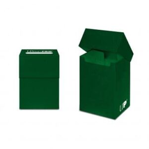 ultra pro – pro 80+ card deck box (forest green) – protect valuable sports cards, gaming cards and collectible cards in a compact deck box , perfect for traveling and storage