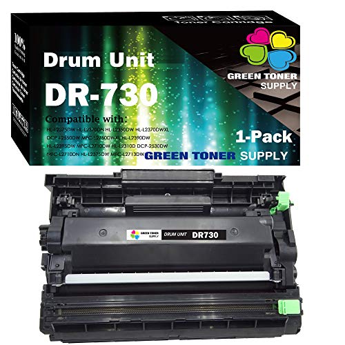 (Pack of 1) Compatible for DR730 DR 730 DR-730 Drum Unit (for Toner TN760 TN730 TN770) Replacement for DCP-L2550DW HL-L2350DW HL-L2370DW MFC-L2710DW MFC-L2750DW Printer, Sold by GTS