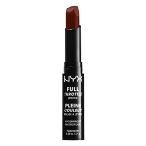 nyx nyx cosmetics full throttle lipstick loaded