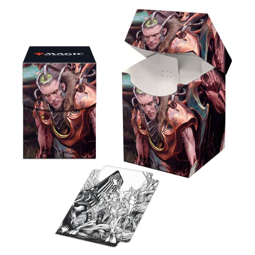 Ultra Pro - Magic: The Gathering Phyrexia All Will Be One - 100+ Card Deck Box (Lukka, Bound to Ruin) Protect & Store Collectible Cards, Trading Cards, & Gaming Cards, Self Locking Lid Deck Box