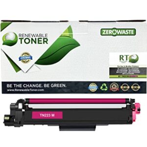 Renewable Toner Compatible Toner Cartridge Replacement for Brother TN-223 TN-223M HL and MFC Multifunction HL-L3210 L3230 L3270 L3290 MFC-L3710 L3750 L3770 (Magenta)