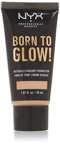 NYX PROFESSIONAL MAKEUP Born To Glow Naturally Radiant Foundation, Medium Coverage - Vanilla