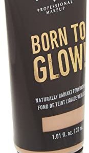 NYX PROFESSIONAL MAKEUP Born To Glow Naturally Radiant Foundation, Medium Coverage - Vanilla