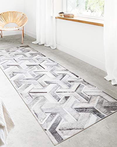 Loloi II Maddox Collection MAD-05 Silver/Ivory, Contemporary 7'-6" x 9'-6" Area Rug