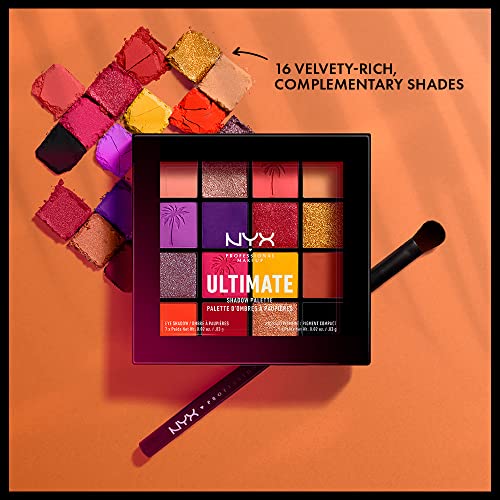 NYX PROFESSIONAL MAKEUP Ultimate Shadow Palette, Eyeshadow Palette - Festival Edition