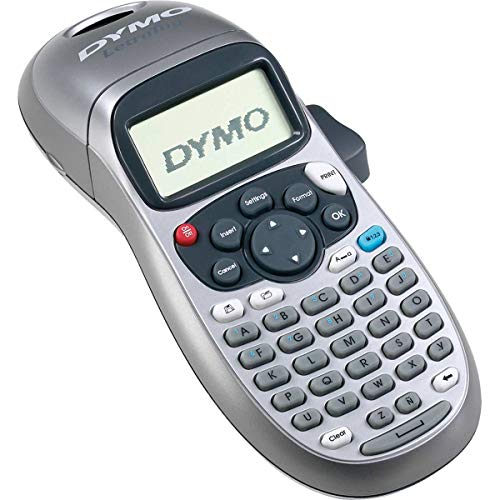 DYMO Label Maker, LetraTag 100H Silver Handheld Label Maker & LT Label Tapes, Easy-to-Use, Great for Home & Office Organization