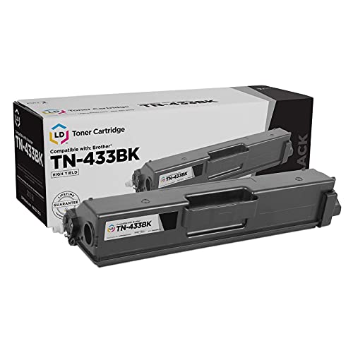 LD Products Compatible Toner Cartridge Replacement for Brother TN433BK High Yield (Black) for use in HL-L8260CDW, HL-L8360CDW, HL-L8360CDWT, HL-L9310CDW, MFC-L8610CDW, MFC-L9570CDWT