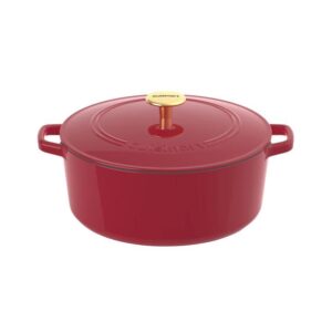 cuisinart oval casserole, red, 7 qt