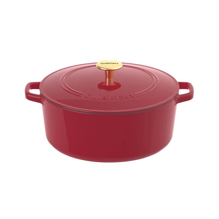 Cuisinart Oval Casserole, Red, 7 Qt