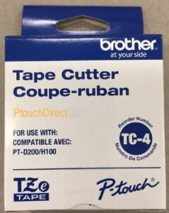 genuine tc4 cutter blades for p-touch pt-1100, pt-11q, pt-1200, pt-200, pt-d200, pt-d210, pt-e100, pt-e110, pt-h100