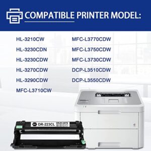 NUCALA Compatible High-Yield Drum Unit Replacement for Brother DR-223CL DR223CL DR-223 DR223 MFC-L3730CDW HL-3210CW HL-3230CDW HL-3270CDW HL-3290CDW DCP-L3550CDW MFC-L3770CDW Printer (1-Pack, Black)