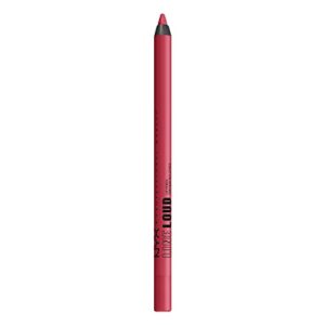 NYX PROFESSIONAL MAKEUP Line Loud Lip Liner, Longwear and Pigmented Lip Pencil with Jojoba Oil & Vitamin E - On A Mission (Blue Red)