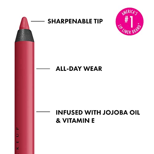 NYX PROFESSIONAL MAKEUP Line Loud Lip Liner, Longwear and Pigmented Lip Pencil with Jojoba Oil & Vitamin E - On A Mission (Blue Red)