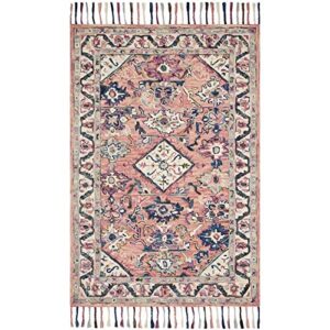 loloi ii elka collection elk-04 pink/multi, transitional 9′-3″ x 13′ area rug