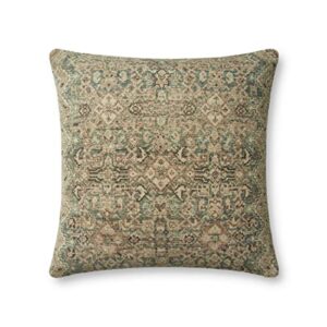 loloi par0004 throw-pillows, 18” x 18” cover w/poly, navy/natural