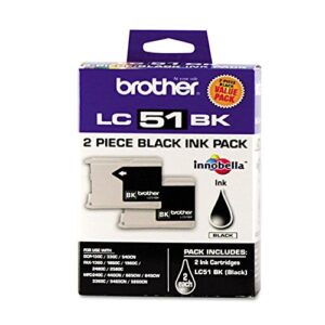 brother lc512pks lc512pks innobella ink, black, 2/pk