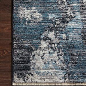 Loloi II Samra SAM-05 Dove / Sky Abstract Area Rug 11'-6" x 15'-7"