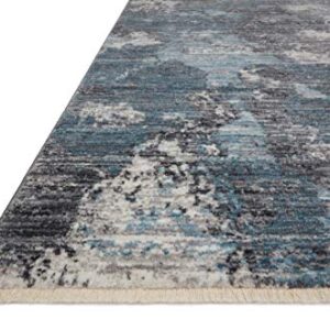 Loloi II Samra SAM-05 Dove / Sky Abstract Area Rug 11'-6" x 15'-7"