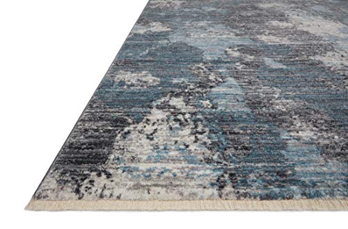 Loloi II Samra SAM-05 Dove / Sky Abstract Area Rug 11'-6" x 15'-7"