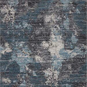 Loloi II Samra SAM-05 Dove / Sky Abstract Area Rug 11'-6" x 15'-7"