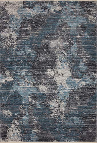 Loloi II Samra SAM-05 Dove / Sky Abstract Area Rug 11'-6" x 15'-7"