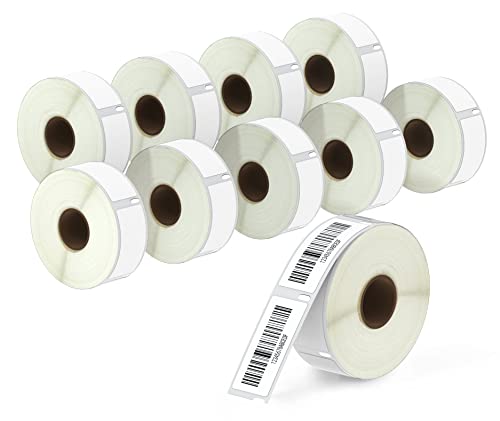 BETCKEY - Compatible DYMO 30336 (1" x 2-1/8") Multipurpose & Barcode Labels - Compatible with DYMO Labelwriter 450, 4XL & Zebra Desktop Printers [10 Rolls/5000 Labels]