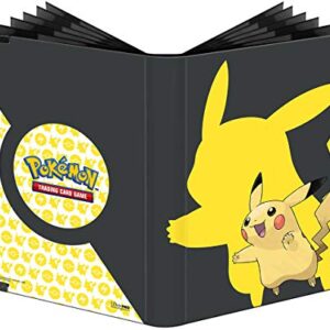 Ultra Pro: 9-Pocket Pokémon Full-View Pro Binder, Pikachu, Holds 360 Cards in Ultra Pro Deck Protector Sleeves, Durable, All Materials Made From Archival-Safe, Acid-Free, non-PVC Material