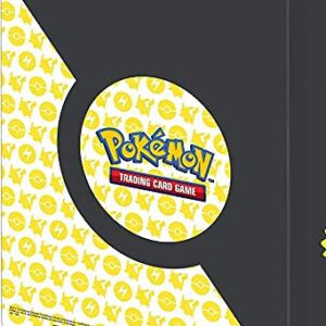 Ultra Pro: 9-Pocket Pokémon Full-View Pro Binder, Pikachu, Holds 360 Cards in Ultra Pro Deck Protector Sleeves, Durable, All Materials Made From Archival-Safe, Acid-Free, non-PVC Material